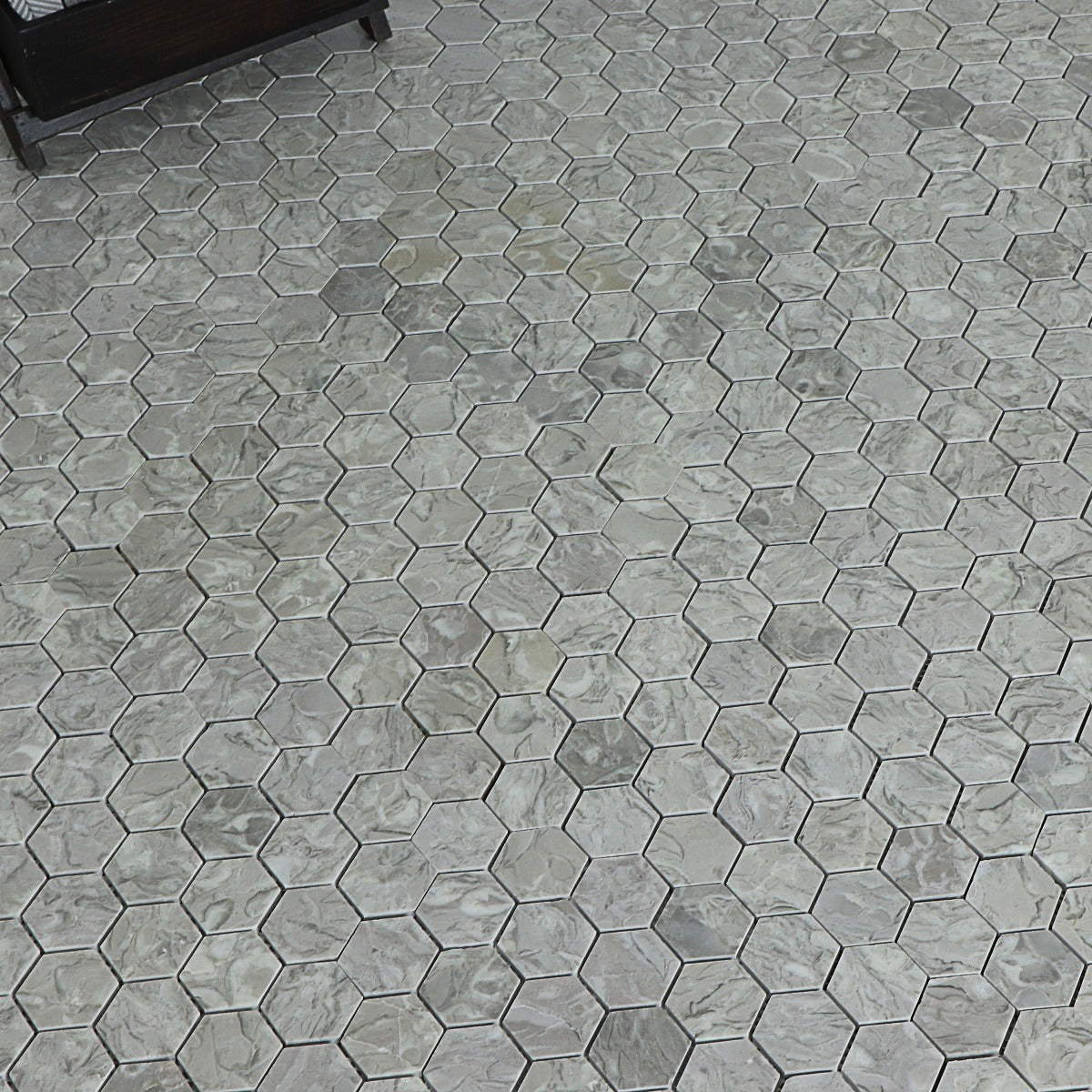 Mosaik Marmor Hexagon Ever Grey – Kakelgiganten
